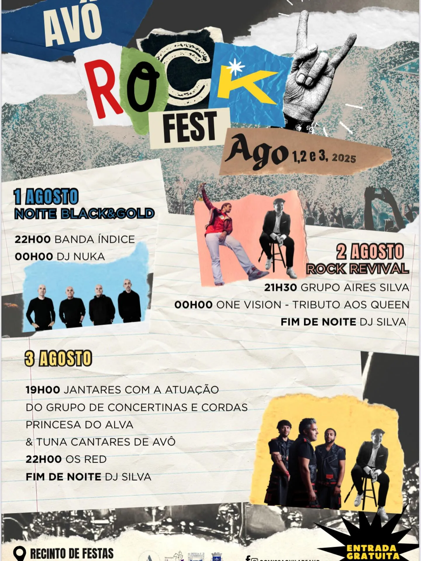 Festas de Avô 2025 - Agenda de Concertos