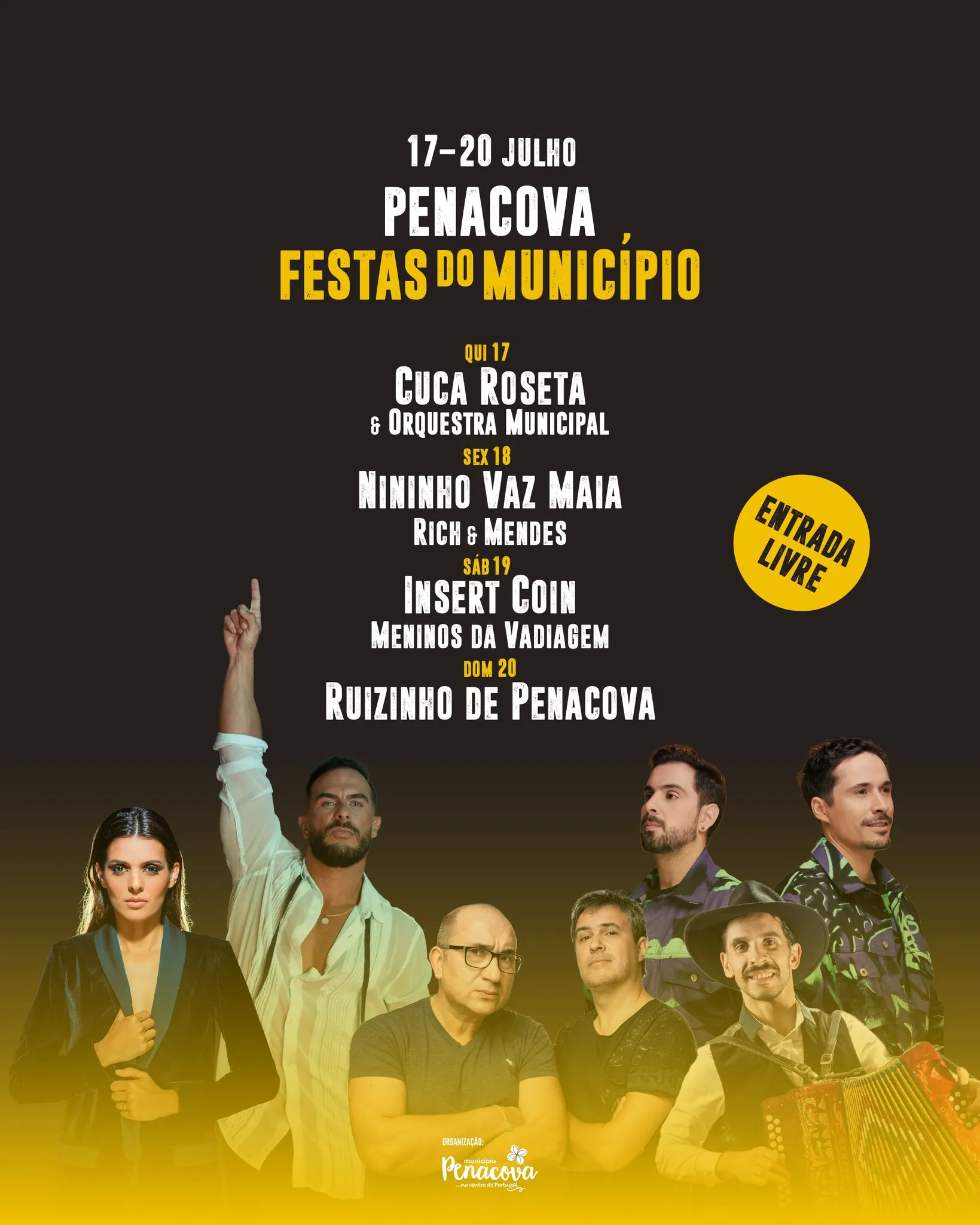Festas de Penacova 2025 - Agenda de Concertos