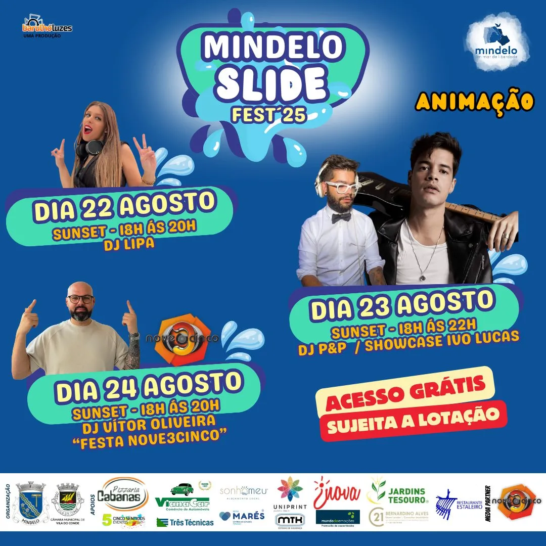 Mindelo Slide 2025 em Vila do Conde - Agenda de Concertos