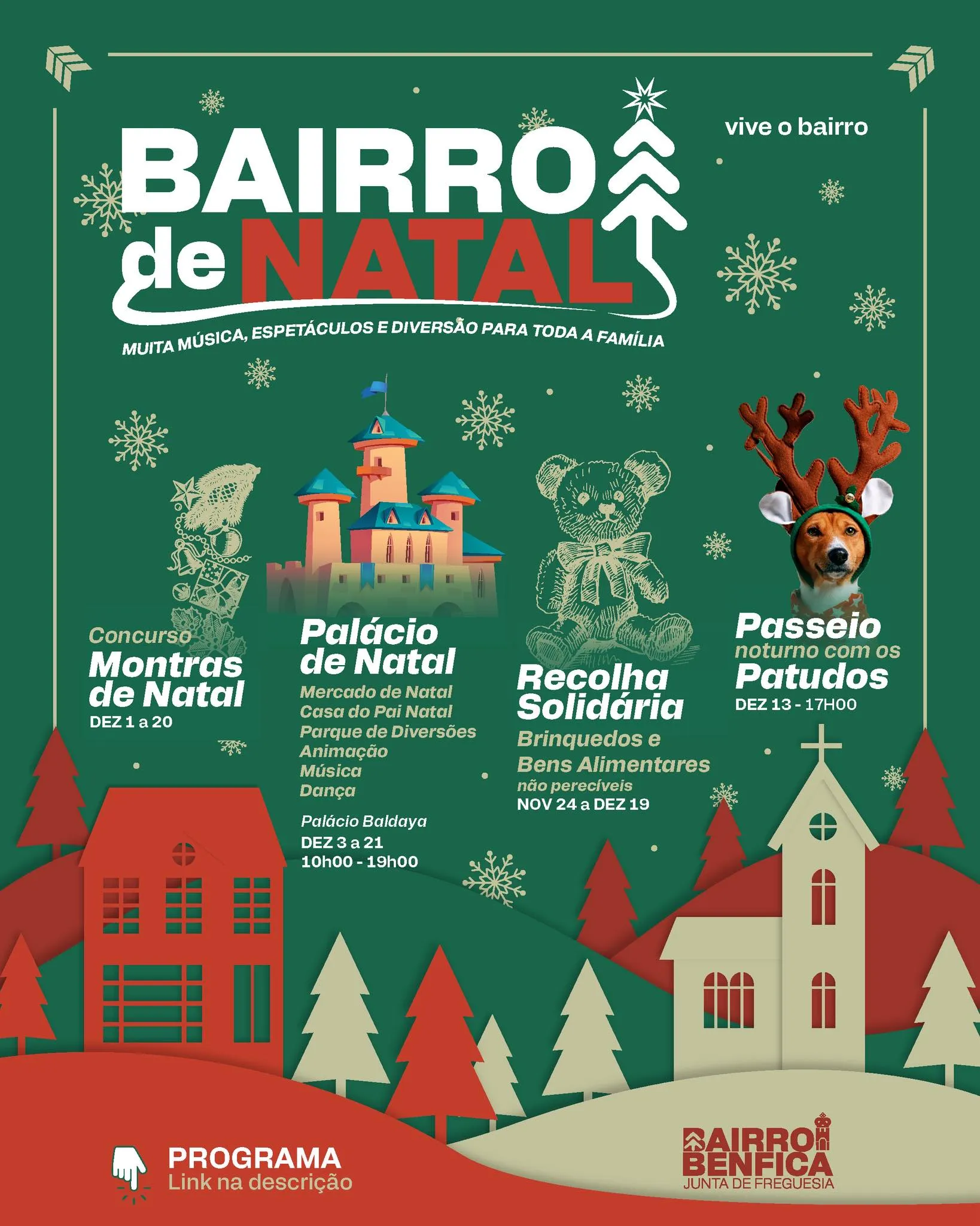 Mercado de Natal de Benfica 2025 - Agenda de Concertos