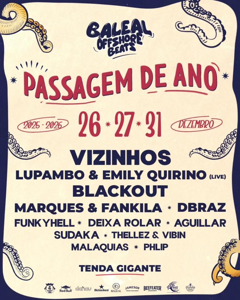 Passagem de Ano no Baleal 2025 - Agenda de Concertos