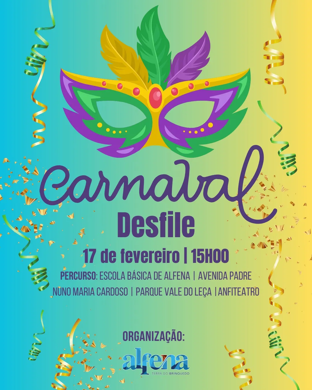 Carnaval de Alfena 2026 - Agenda de Concertos