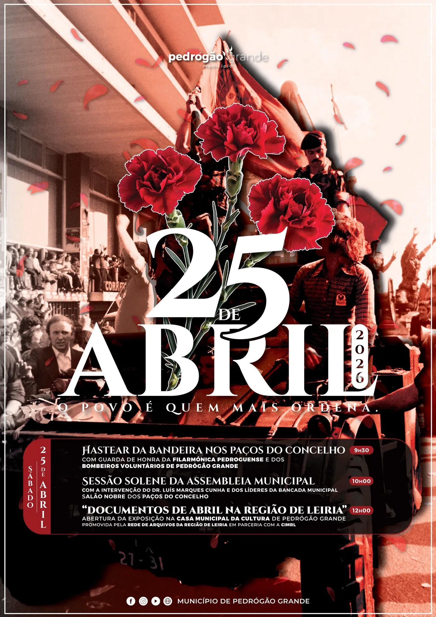Concertos do 25 de Abril 2026 em Pedrógão Grande - Agenda de Concertos