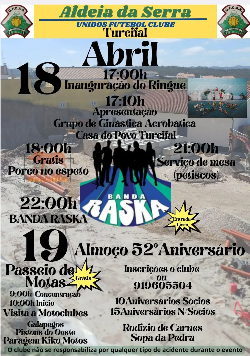 Festa da Aldeia da Serra, Turcifal 2026 - Agenda de Concertos