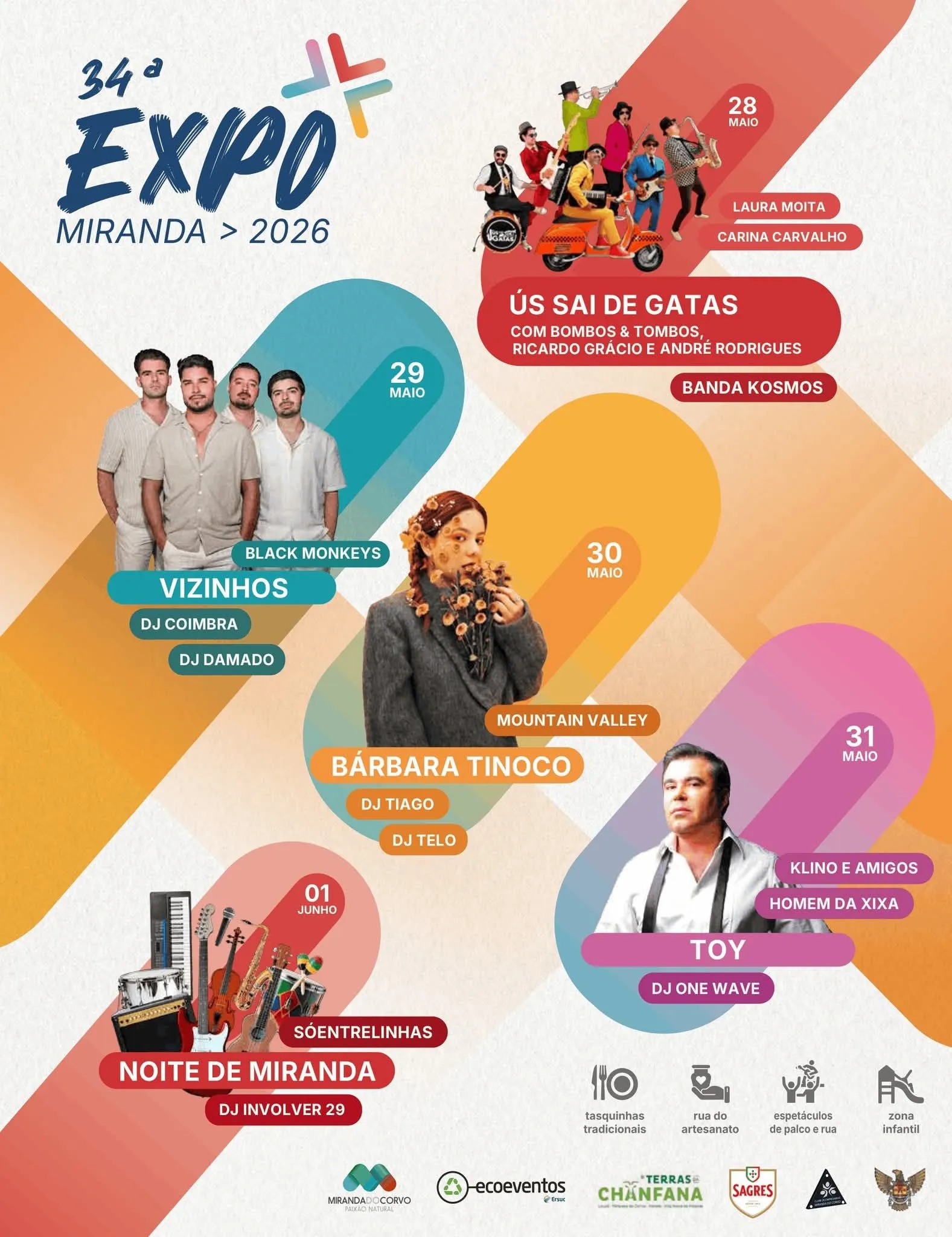 Expo Miranda 2026 em Miranda do Corvo - Agenda de Concertos