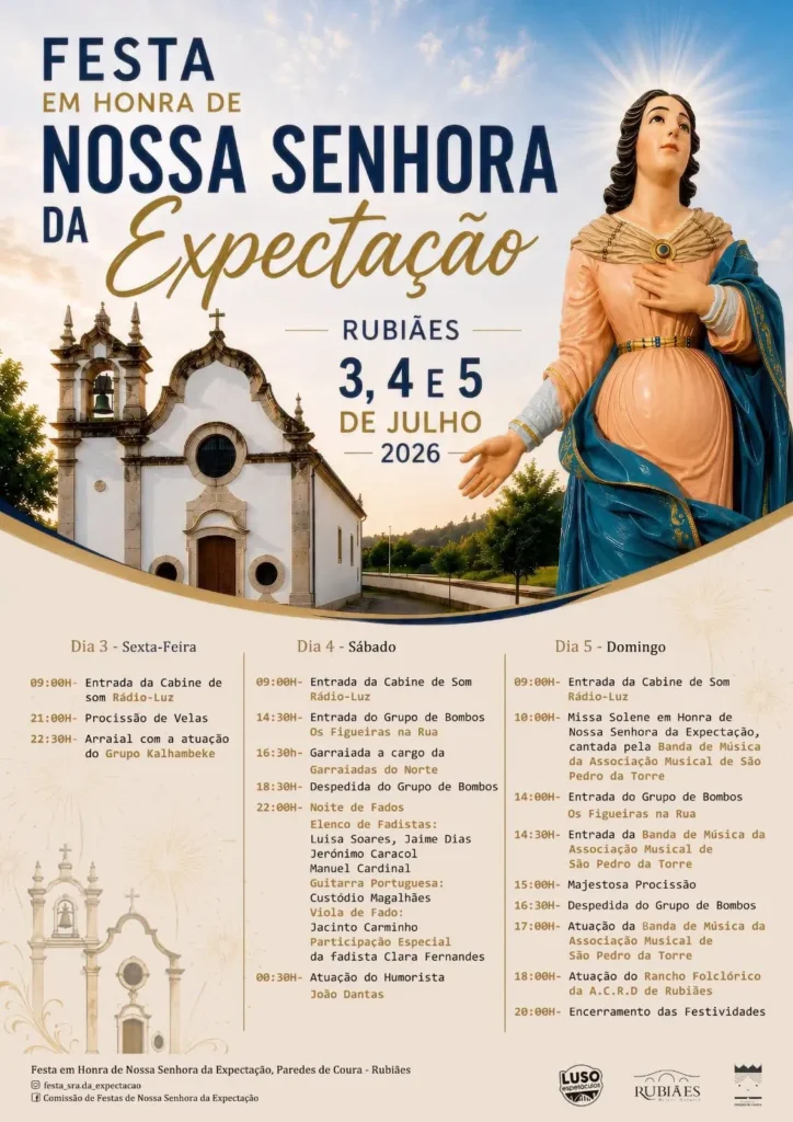 Festas de São Pedro da Torre 2026 - Agenda de Concertos